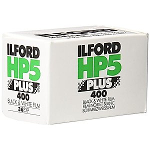 Ilford 1574577 HP5 Plus, Black and White Print Film, 35 mm, ISO 400, 36 Exposures