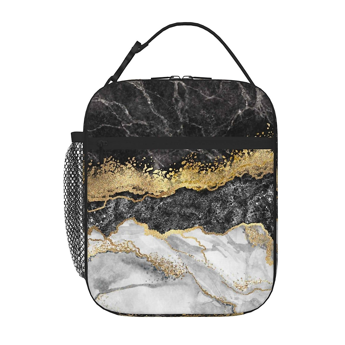 Sunflower Cow Lunch Bag Reusable Portable Lunch Box for Men Women, Insulated Highland Cow Lunch Tote Bag for Picnic Office Work