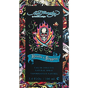 Men's Cologne Fragrance Spray by Ed Hardy, Hearts & Daggers, Eau De Toilette, 3.4 Fl Oz