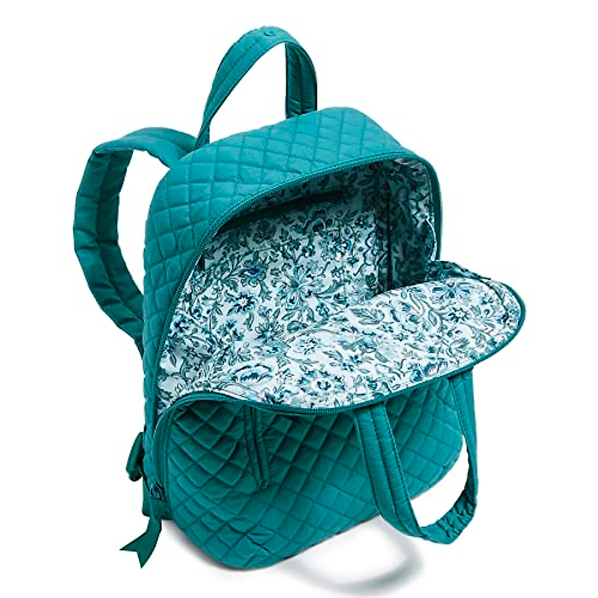 Vera Bradley Women's Cotton MiniTotepack Backpack, Forever Green - Recycled Cotton, One Size