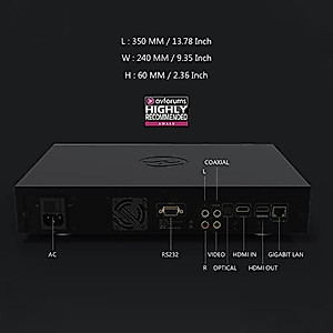 zidoo Z1000Pro 4K Media Player, RTD1619DR Chipset, Android 9.0 OS, Support HDR10+ and All HDR Technoly, Hidden HDD Bay and Antennas WOL, Smart HDR Android TV Box