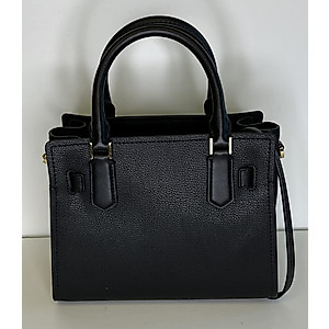 Michael Kors MICHAEL Michael Kors Hamilton SM Satchel bundled with SM TZ Coinpouch Purse Hook (Black)