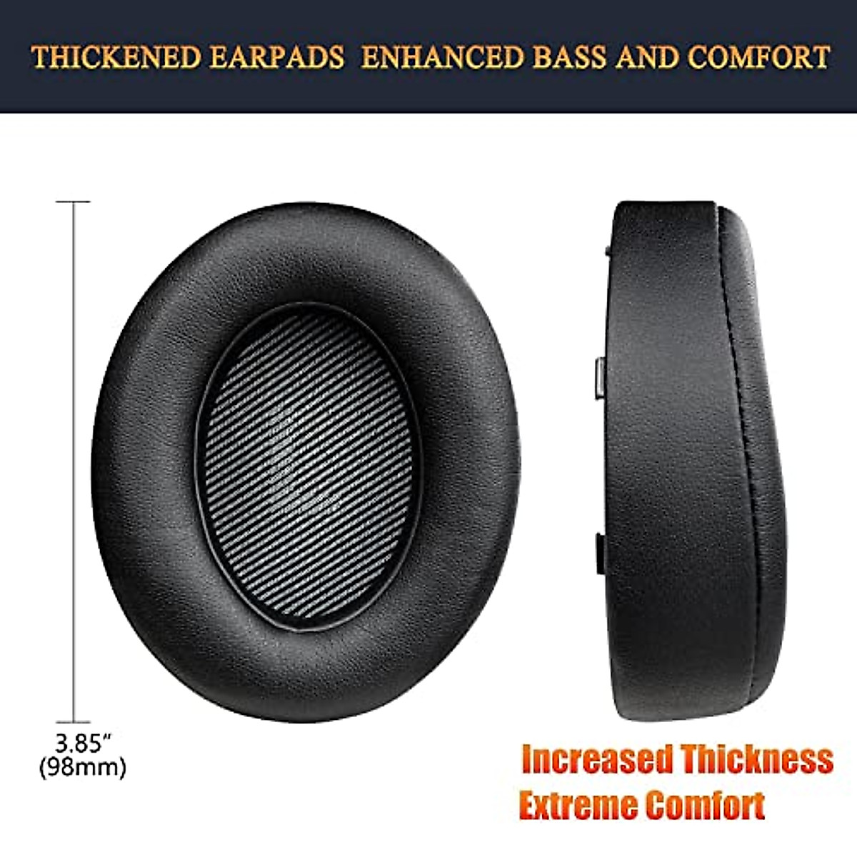 SOULWIT Ear Pads Replacement for JBL Everest Elite 700 (Model: V700NXT) Headphones, Earpads Cushions with High-Density Noise Isolation Foam, Softer Protein Leather - Black