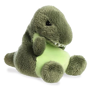 Aurora® Adorable Palm Pals™ Tyranno Rex™ Stuffed Animal - Pocket-Sized Play - Collectable Fun - Green 5 Inches