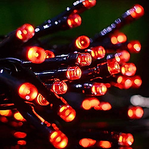 LALAPAO 2 Pack Super-Long Solar String Lights 85FT 240 LED 8 Modes Solar Powered Outdoor Lighting Waterproof Christmas Fairy Lights for Xmas Tree Garden Homes Wedding Lawn Party Decor (Red)