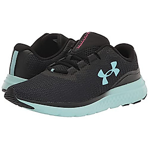 Under Armour Women's Charged Impulse 3 Running Shoe, (003) Black/Black/Still Water, 8.5, US