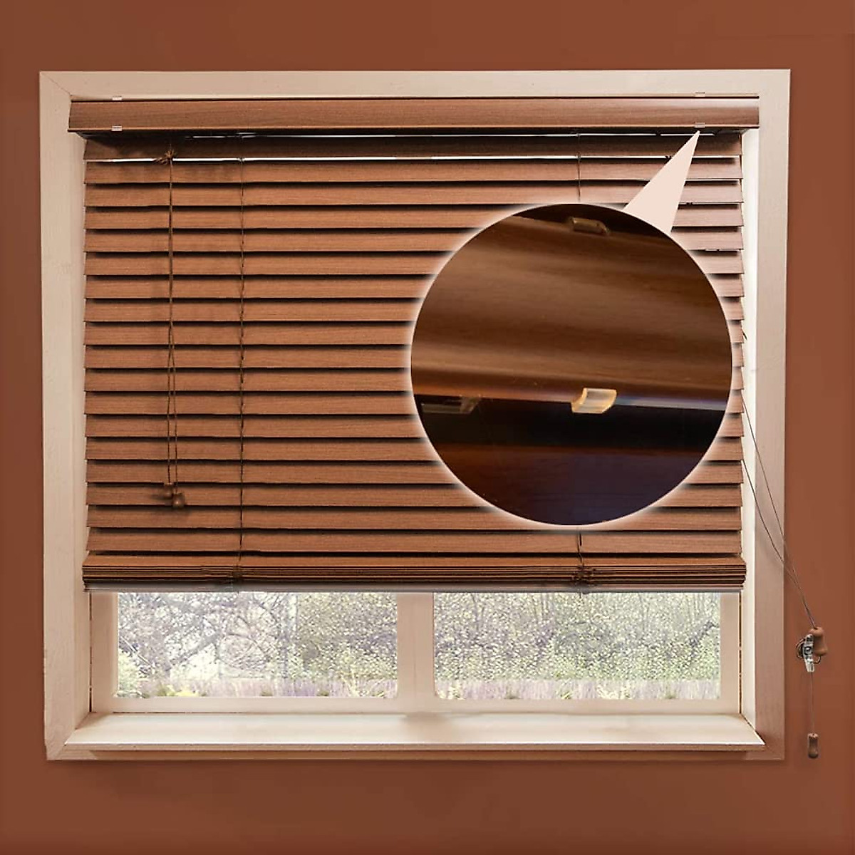 Valance Clips for Blinds, 2.5 Inch Valance Clips, Clear Plastic Valance Clips, Hidden Valance Clips for Horizontal Blind Valance (12 PCS)