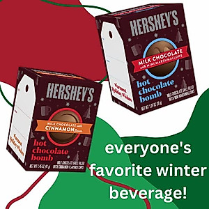 Easter Hot Chocolate Melting Balls with Mini Marshmallows, Individually Wrapped Cocoa Melts, Holiday Themed Dessert Drink,Basket Stuffer, Pack of 2 (Cinnamon Chip +Original)