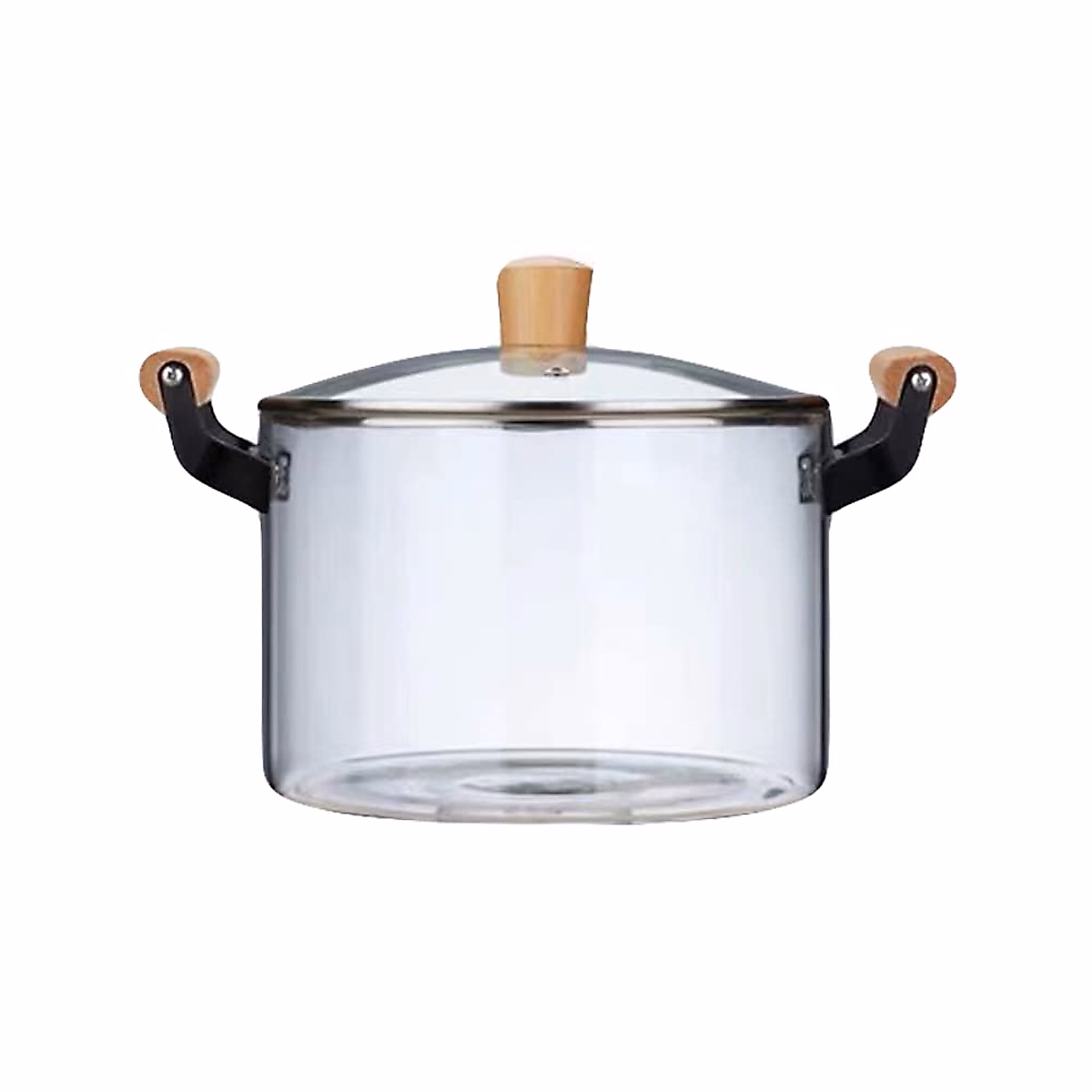 Cooking Pot Cooking Pot Pot Glass Pot Noodle Pot Transparent Glass Pot Heat-resistant Soup Pot Porridge Pan Home Cooking Pot 2.5L Cooking Pot Cooking Pot Glass Pot Pot Glass Saucepan
