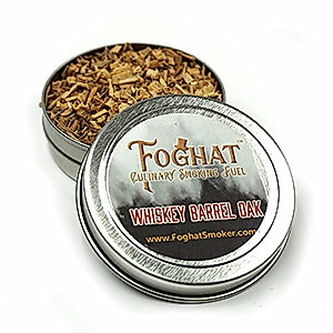 Foghat Fuel Sampler Four Pack | Whiskey Barrel Oak, Old Hickory, Sweet Texas Mesquite, Maple Myst Wood Shavings, 4 x 1oz | Cocktail and Culinary Wood Chips for Smoking