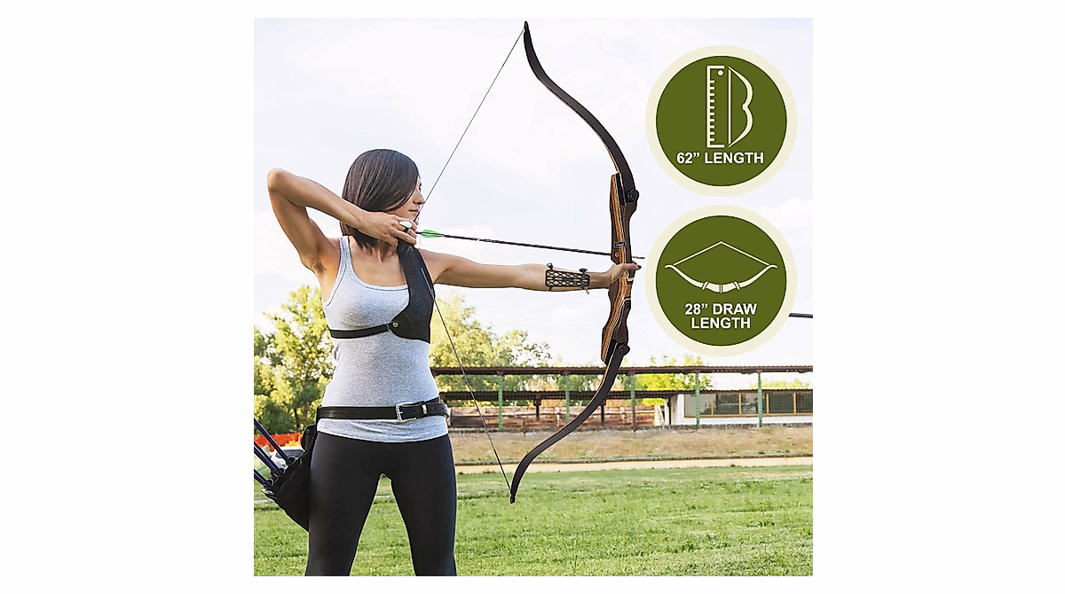 Samick Sage Archery Takedown Recurve Bow 62 inch- Right & Left Handed ...
