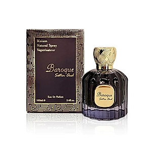 Maison Alhambra Baroque Satin Oud for Unisex Eau de Parfum Spray, 3.4 Ounce