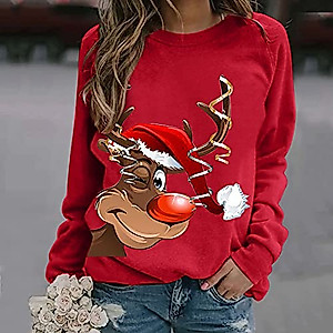 Women Ugly Christmas Sweatshirt Cardigan Sweaters for Women Plus Size Holiday Shirts Sweatshirts Plaid Leopard Tree Print 1/4 Zip Cardigan Tops 2023 Fall Trendy Clothes Hoodie Pullover Tops Cute