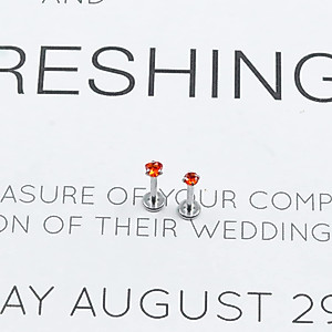 FLOGWE 16G Lip Ring Studs Heart Star CZ Forward Helix Earring Studs Piercing Cartilage Tragus Earring Studs Stainless Steel Medusa Labret Monroe Lip Rings Body-Piercing Studs for Women Men