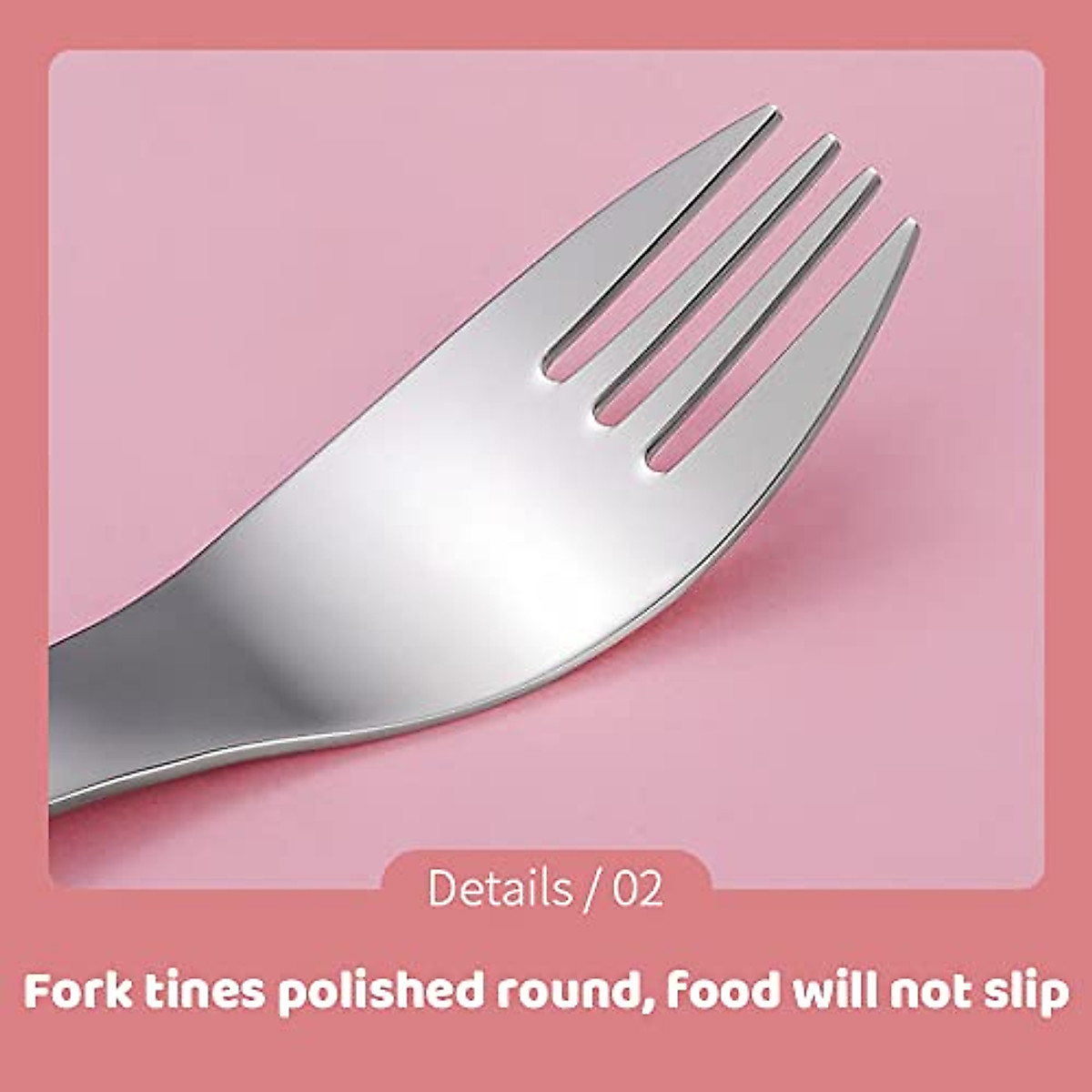 AIPNIS Personalized Kids Silverware 4 Piece Set,Custom Name Engraved Toddlers Tableware Set,Safe Reusable Child Cutlery Flatware Includes Fork Knife Table Spoons for Eating With Gift box