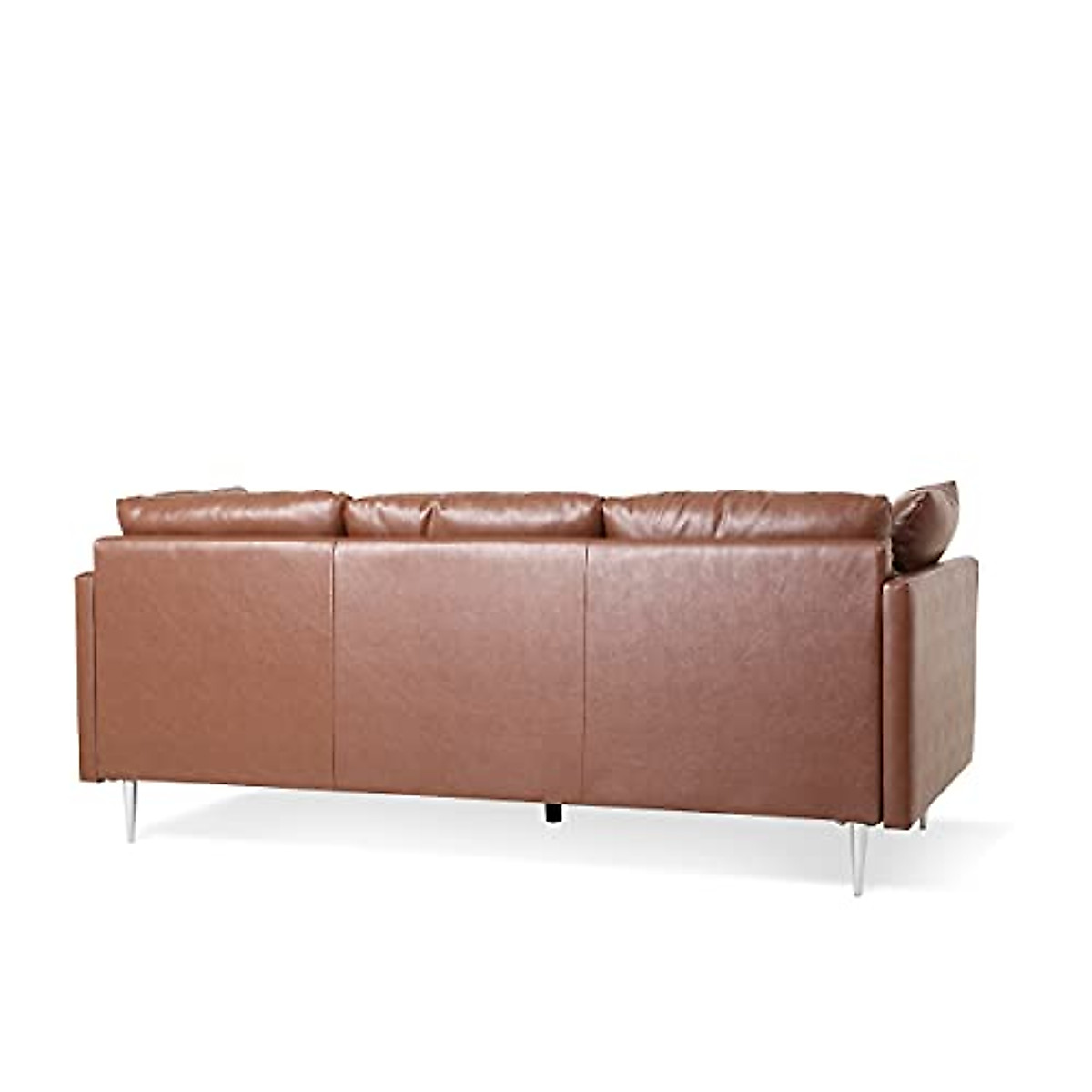 Christopher Knight Home Brockbank Sofas, Cognac Brown + Silver