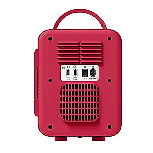 CURTIS EFMIS129-RED Frigidaire Retro Mini Compact Beverage Refrigerator, for Keeping Office Lunch Cool (RED) 1 gallon.