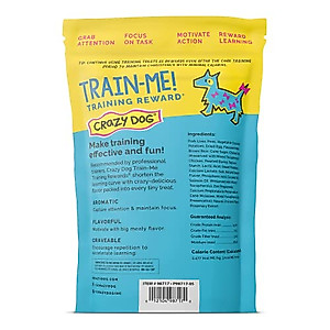 Crazy Dog Train-Me! Training Reward Dog Treats 16 Oz.,Chicken Regular