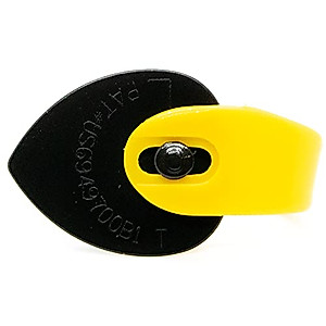 Fred Kelly Picks D5TB-L-3 Delrin Bumblebee Teardrop Large Light Guitar Pick