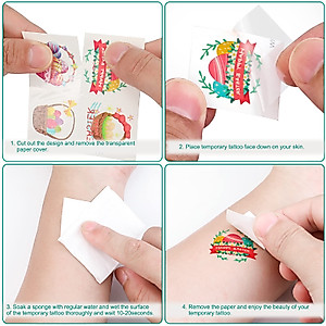 Konsait 72pcs Easter Temporary Tattoos For Kids,Cute Bunny Tattoo Stickers for Boys Girls Toddlers Easter Party Favors Supplies,Fun Easter Gifts For Easter Egg Fillers Easter Basket Stuffers Egg decor