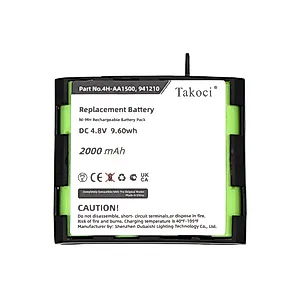 Gikysuiz Replacement Battery for Compex 4H-AA1500 Compatible with Sport Elite, Elite 2.0, Performance, Performance 2.0 and Edge, Edge 2.0,Compex Ni-MH 4H-AA1500 Battery 4.8V 2000mAh