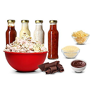 Hamilton Beach Electric Hot Oil Popcorn Popper, Healthy Snack Maker, 24 Cups, Red (73302)