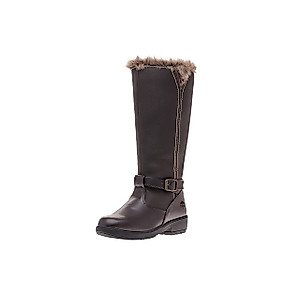 totes womens Boot, Esther Knee High Snow Boot Available in Medium and Wide Width Calf, Brown, 9 US