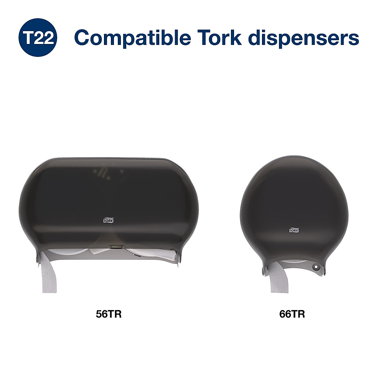 Tork Jumbo Toilet Paper Roll White T22, Universal, 2-ply, 12 x 1000', TJ0922A