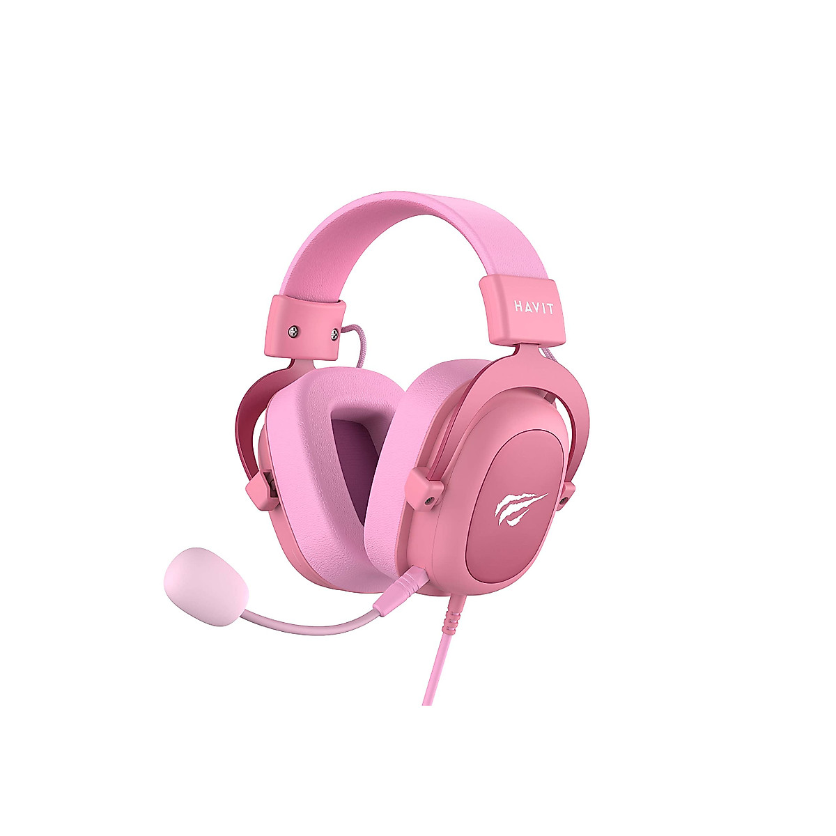 havit HV-H2002d Pink Gaming Headset Headset with Microphone, Speaker 53mm, Plug 3, 5mm: Compatible with XBOX ONE and PS4, HAVIT, HV-H2002d Pink