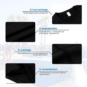 2/3 Pack Men's Compression Shirts Short Sleeve Workout T-Shirt Cool Dry Undershirts Baselayer Sports Shirt Running Tops