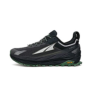ALTRA Men's Olympus 5 Trail Running Shoe, Black/Gray, 12