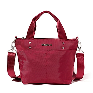 Baggallini Women's Mini Carryall Tote, Ruby Red