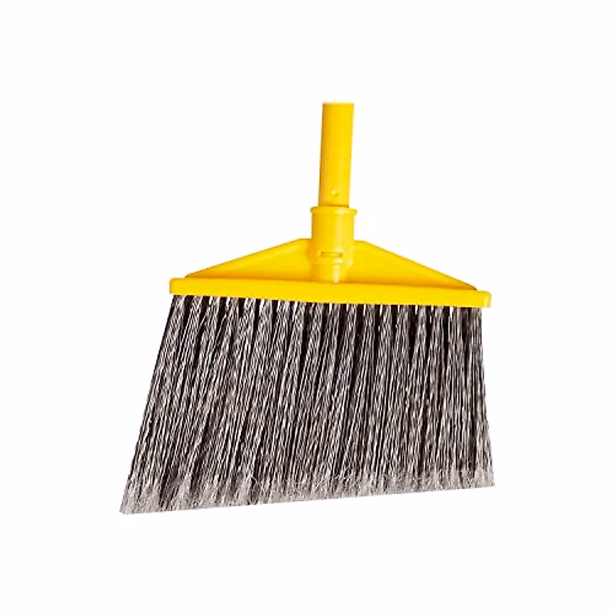 Rubbermaid Commercial 637500GY Angled Large Broom, Poly Bristles, 46 7/8-Inch Metal Handle, Yellow/Gray