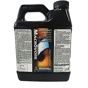 Brightwell Aquatics Macrovore - Food for Anemones, LPS Corals & Planktivorous Motile invertebrates & Fishes, 2 Liter
