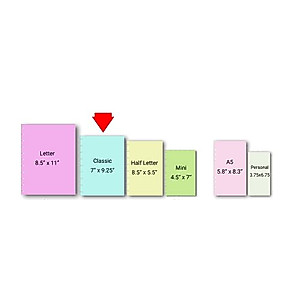 Dashboard Semi-Transparent Blank Top Index Dividers for 9-Discs Classic Happy Planners
