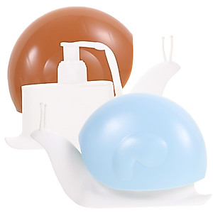 HOMSFOU 4 Pcs Soap Dispenser Lotion Soap Pump Dispenser Guest Bathroom Essential Snail Shampoo Dispenser Empty Shampoo Bottle Countertop Soap Hand Soap Pump Filling Dish Soap Pp