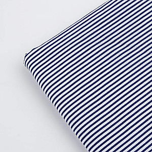 7Pcs 20" x 20" Cotton Fabric DIY Making Supplies Quilting Patchwork Fabric Fat Quarter Bundles DIY for Quilting Patchwork Cushions Cotton Fabric for Patchwork (20" x 20", Navy Blue)