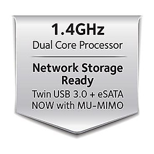 Netgear R7500-200NAS Nighthawk X4 Ultimate Gaming Router - AC2350 4X4 MU-MIMO Dual Band WiFi Gigabit Router (R7500v2) with Open Source Support. Compatible with Amazon Echo/Alexa