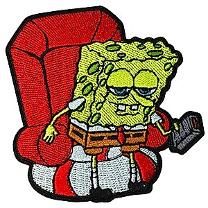 Zen Monkey Studios' Spongebob Ight I'm Gonna Head Out Iron On Patch