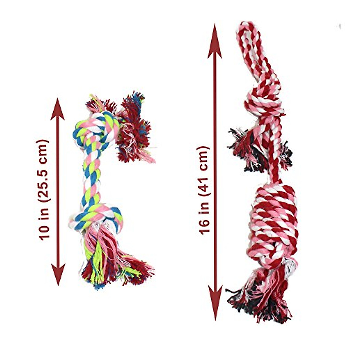 Jalousie Chew Toy Natural Rubber chew Toy for Interactive Play Toy Ball Rope Rubber Value Set for Small to Medium Breed Dog mutt Puppy