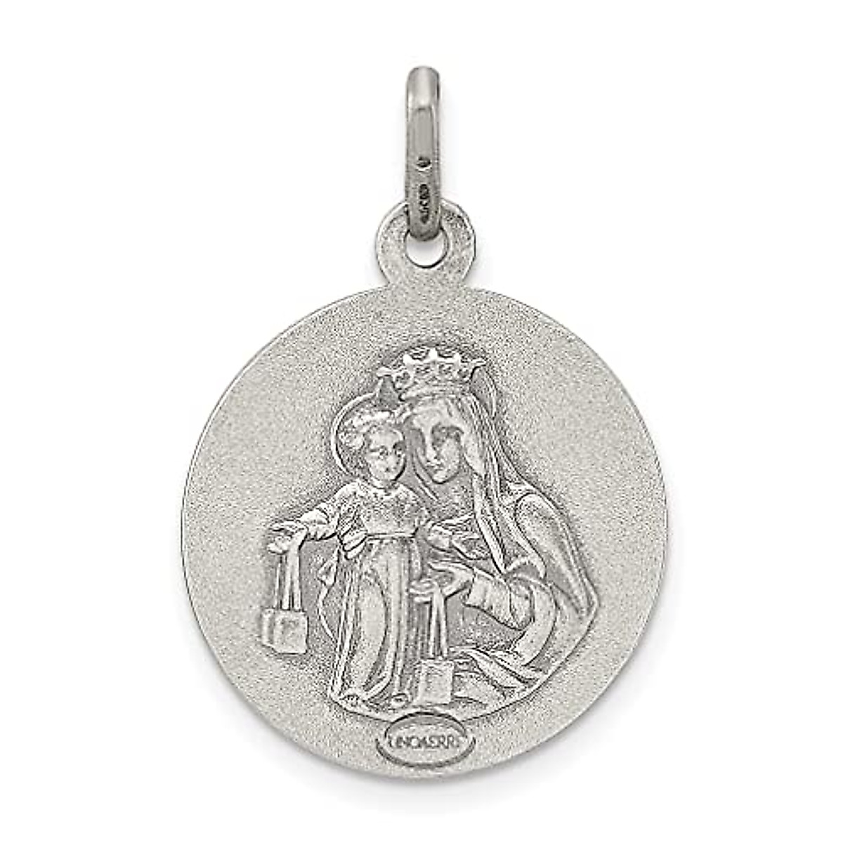 IceCarats 925 Sterling Silver Vintage Sacred Heart Love of Jesus Christ Head Face Medal Necklace Religious Pendant Christian Faith Charm Only