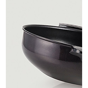 Happycall 5 Layer Diamond Nonstick Party Wok, 13inch, Stir Fry Pan, Jumbo Size, Double Handle Wok, Deep Frying, With Glass Lid