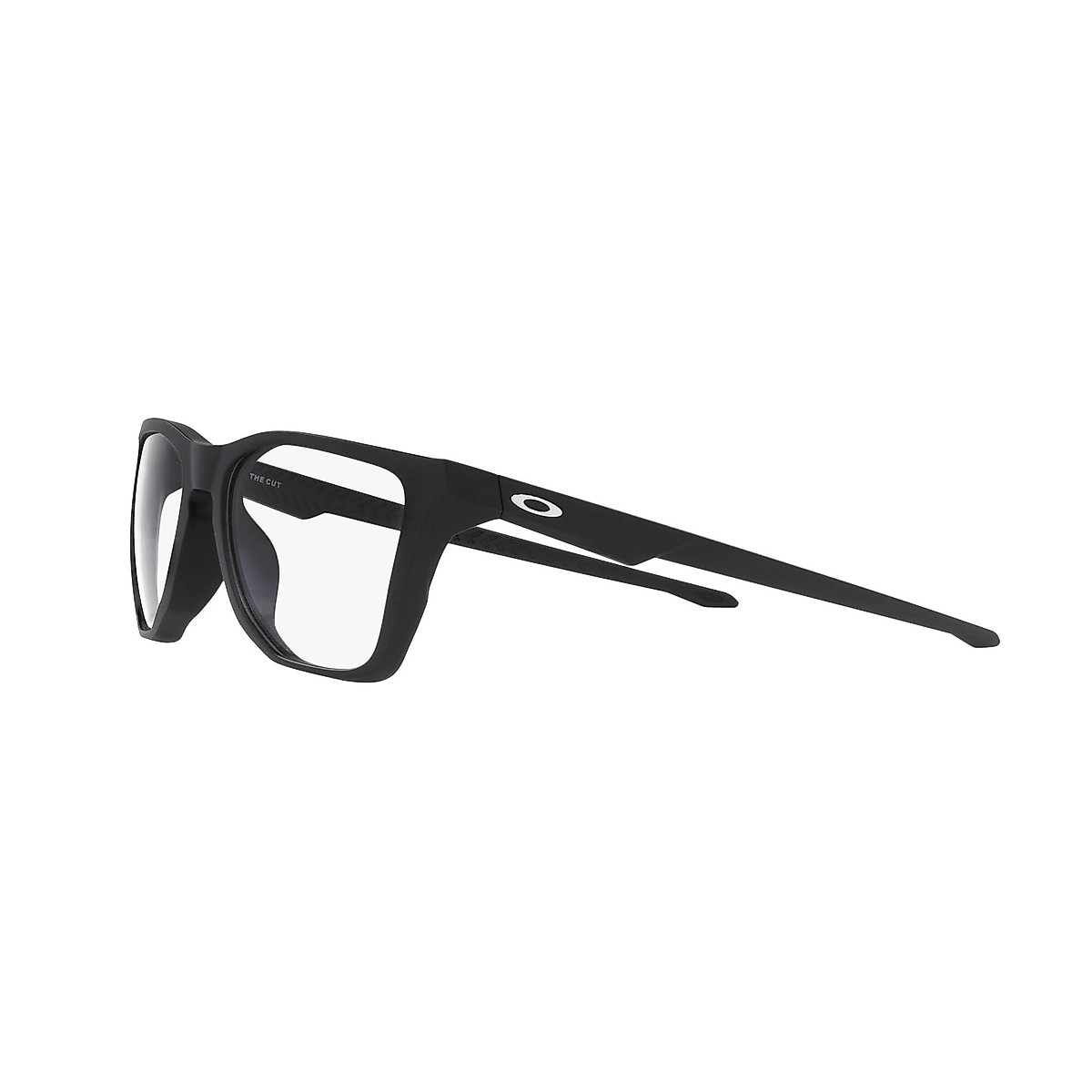 Oakley Men's Ox8058 The Cut Square Prescription Eyewear Frames, Satin Black/Demo Lens, 56 mm