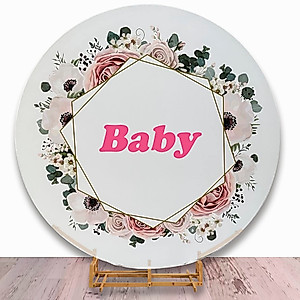 6.3Ft Round Balloon Arch Kit,Light-Duty Circle Balloon Arch Stand with Bamboo Frame Base,Large Round Backdrop Stand for Wedding Birthday Baby Shower Halloween Party Arch Decorations