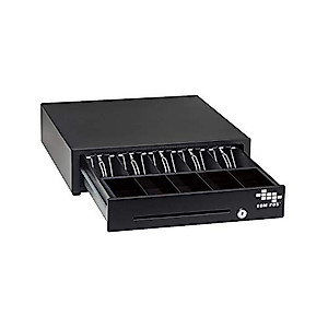 EOM-POS Cash Register Money Drawer. Compatible with Square [Receipt Printer Required]. Includes 10 Rolls of Thermal Receipt Paper