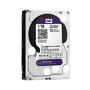 WD Purple 6TB Surveillance Hard Disk Drive - 5400 RPM Class SATA 6 Gb/s 64MB Cache 3.5 Inch - WD60PURX [Old Version] (Renewed)