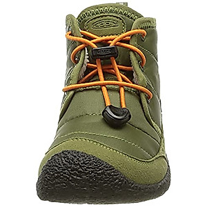 KEEN Howser 2 Quilted Mid Height Waterproof Comfy Durable Chukka Boots, Capulet Olive/Russet Orange, 13 US Unisex Little Kid