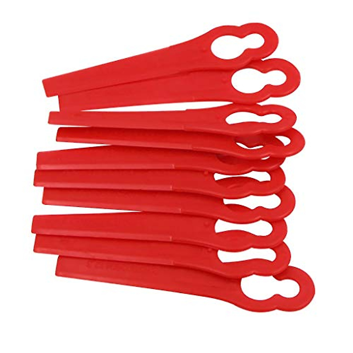Garden 40pcs Grass Strimmer Plastic for Cordless Crop Replace Trim Tool Dckts781d2m1 (Red, One Size)