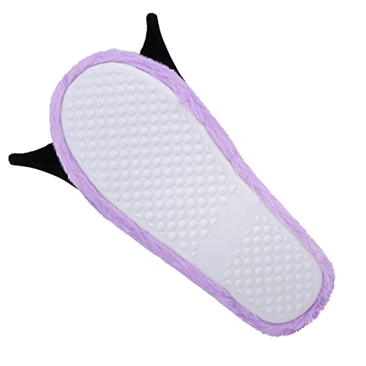 Roffatide Anime Kuromi Slippers Plush Slippers Furry Indoor Slide Slipper Bedroom Shoes House floor Slipper for Women girls