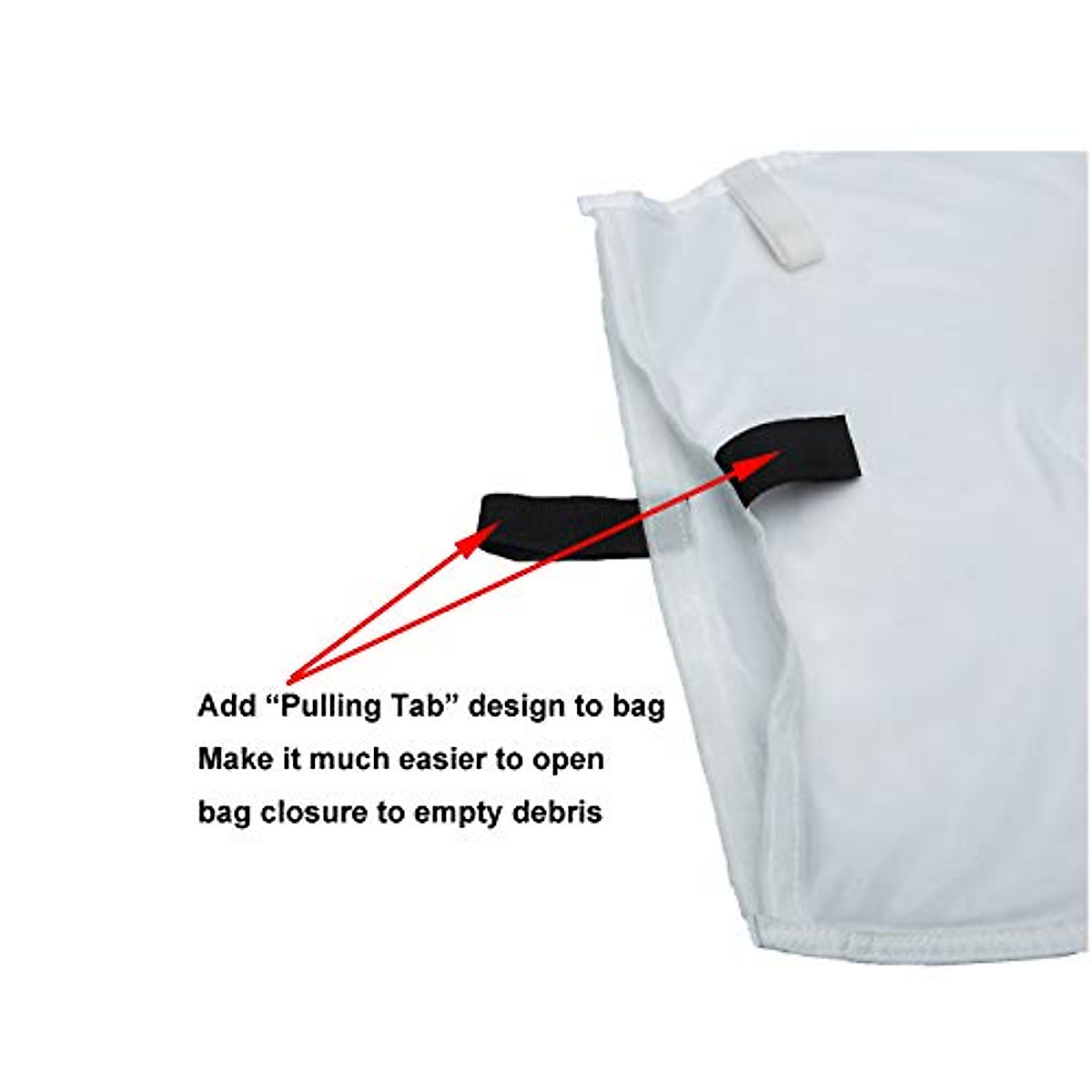 ATIE Pool Cleaner Fine Mesh Bag with Hook and Loop Fastener Enclosure Compatible with Pentair Kreepy Krauly Legend, Platinum Pool Cleaner Debris Bag 360002 and EU16 Bag